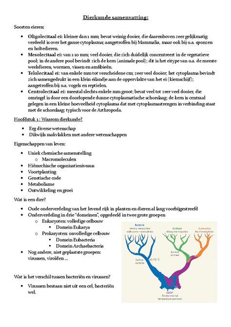 Dierkunde Samenvatting 1e Bachelor Universiteit Antwerpen Dierkunde Samenvatting Soorten
