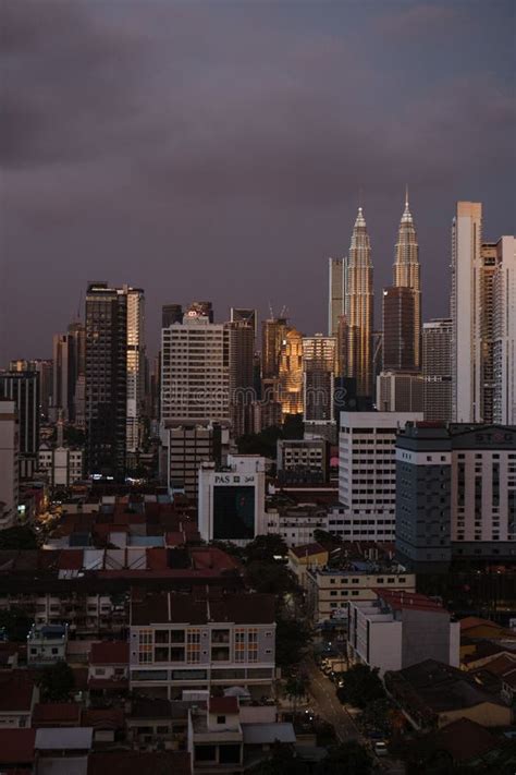 Vertical Shot Of Modern Buildings In The City Center Of Kuala Lumpur Editorial Image Image Of