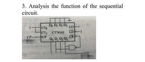 Solved 3 Analysis The Function Of The Sequential Circuit Chegg Com