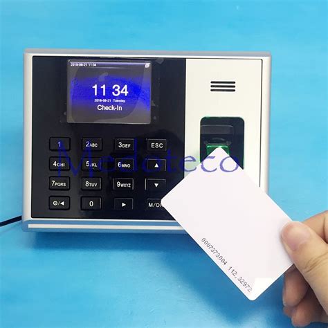 S TCP IP Biometric Fingerprint Time Attendance With Khz Rfid Reader Employee Electronic