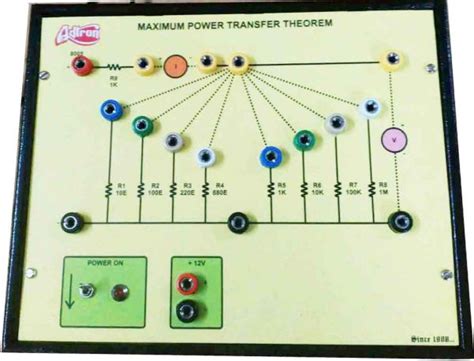 Maximum Power Transfer Theorem Trainer Adtron Technologies