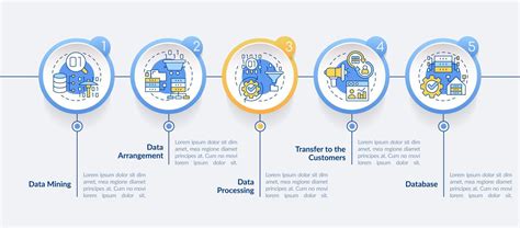 Collecting And Processing Data Circle Infographic Template Data Visualization With 5 Steps