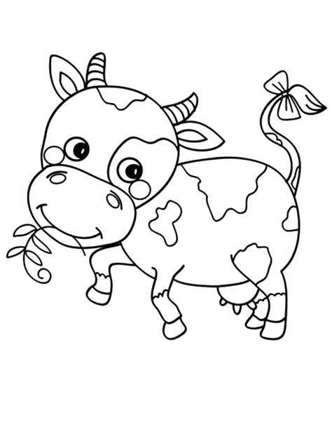Dairy Cow Coloring Pages At Free Printable Colorings