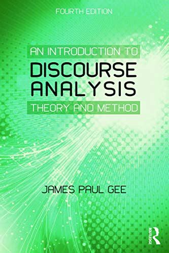 an introduction to discourse analysis theory and method pricepulse