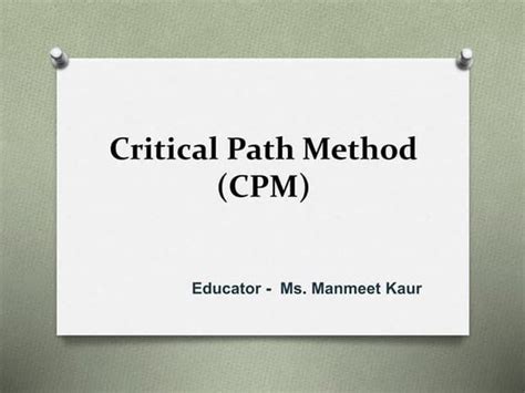 Network Analysis Pert Cpm Pptx Computer Software And Applications Computing