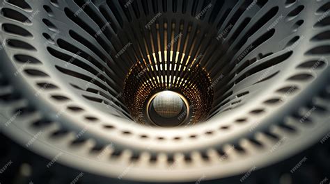 Premium Photo Closeup Of Speaker Cone And Vibration