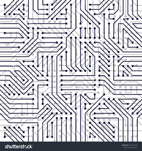 Microchip Board Seamless Pattern Vector Background Stock Vector Royalty Free 1565593939