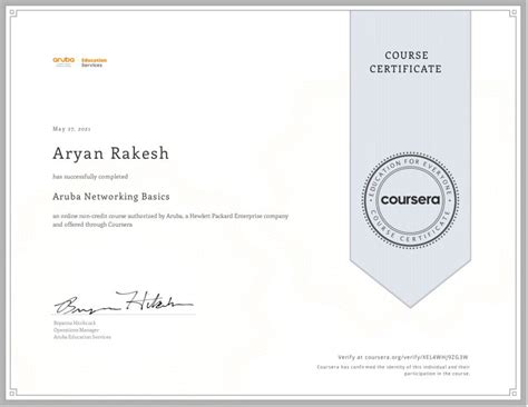 Aryan R On Linkedin Abura Networking Basics From Coursera