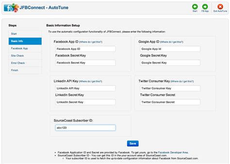 Auto Configuration Autotune Initial Configuration Jfbconnect