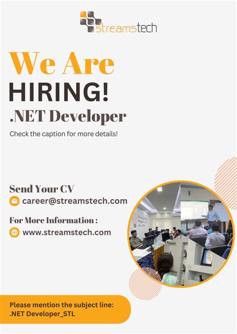 streams tech ltd on linkedin streamstech hiring dotnetdeveloper