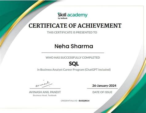 Earned Sql Certification Neha Bhardwaj Posted On The Topic Linkedin