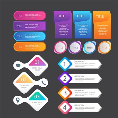 Premium Vector Set Of Infographic Elements Data Visualization Vector Design Template Can Be