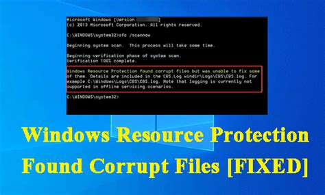 Fixed Windows Resource Protection Found Corrupt Files