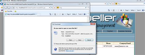 Javascript How To Get A Dialog Box That Contains The Options Of Open And Save Stack Overflow