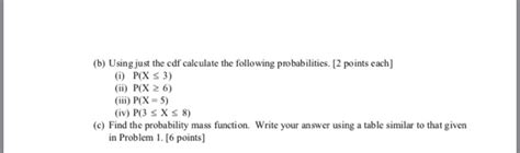 Solved 3 19 Points Let X Be A Discrete Random Variable