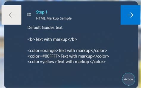 在 Dynamics 365 Guides 的说明卡片文本中使用富文本格式 Dynamics 365 Mixed Reality