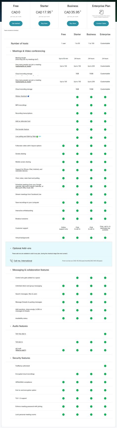 Cisco Webex Meetings Pricing Detailed Cost And Plans And Alternatives