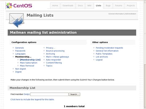 WebsiteVer WebEnvironment Mailman