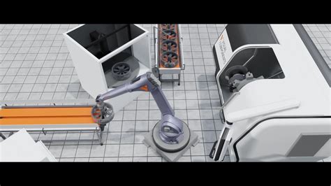 Robot Machine Tending Simulation Youtube