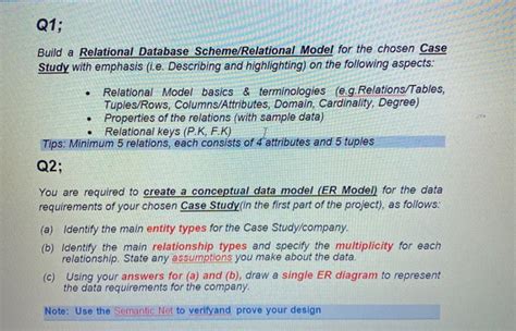 Solved Q1 Build A Relational Database Schemerelational