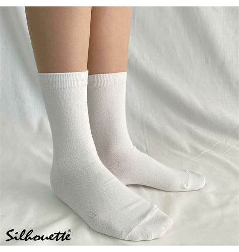 실루엣 국산 학생 교복 여성 흰 양말 무지 발목 단목 중목 티몬