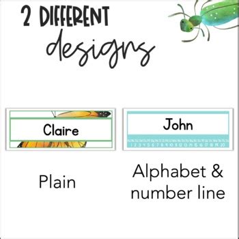 Bugs Insects Editable Nametags By A Nifty Teacher TPT