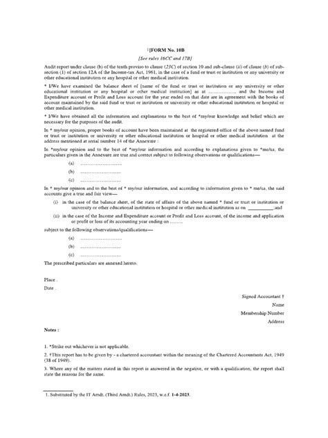 Particulars To Form 10b Pdf