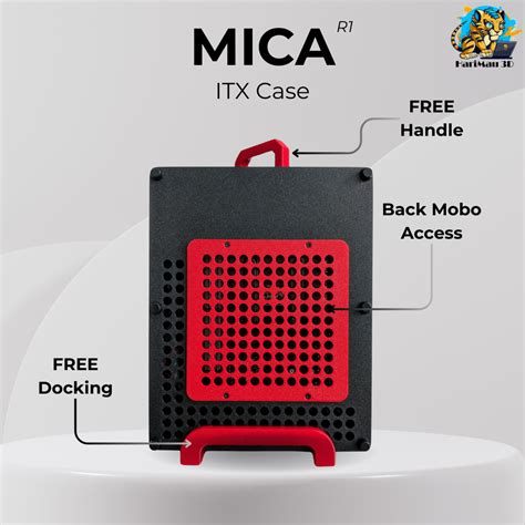 Mica R1 Itx Case Mini Itx Mini Case 55l 454g Ultra Portable
