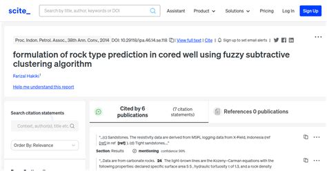 Formulation Of Rock Type Prediction In Cored Well Using Fuzzy