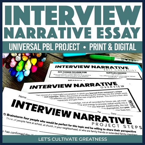Interview Or Oral History Narrative Essay Kit Lets Cultivate Greatness