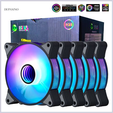 IWONGOU кулера для корпуса пк 120 мм argb fan 3 in 1 вентиляторы для пк ...