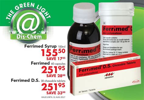 Dis Chem On X Save R40 On Ferrimed 60 Capsules Buy Now 58 Off