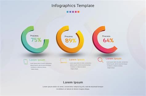 Premium Psd Gradient Circular Diagram Infographics