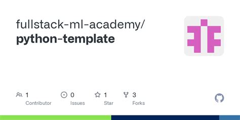 Github Fullstack Ml Academy Python Template