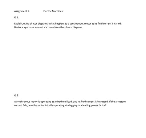 solved explain using phasor diagrams what happens to a