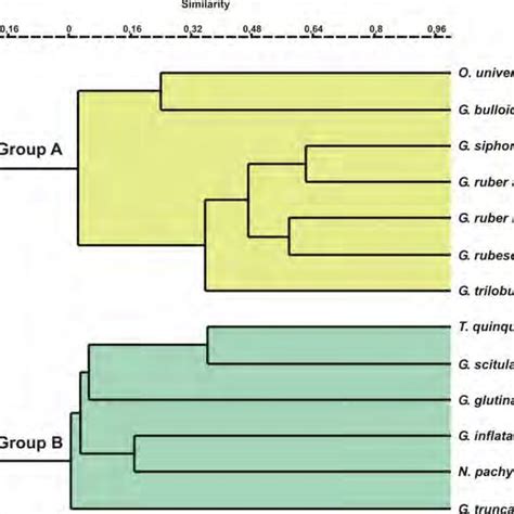 Dendrogram Resulting From Q Mode Cluster Analysis And The Biotopes