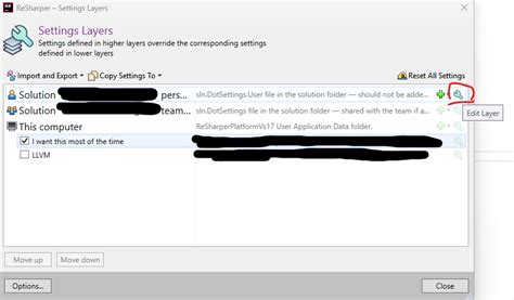 Settings Layers Solution Is Getting Naming Style Settings On