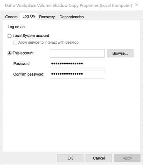 Workplace Server Configure Service