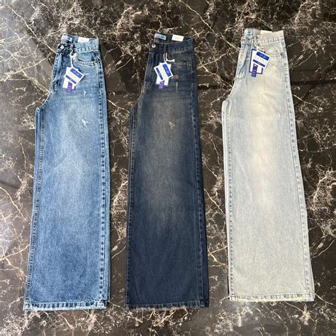 ‎جین زنانهبگمامکت جیندمپا‎ ‎راحتی استایل شلوارای فول‌بگ ما 😍