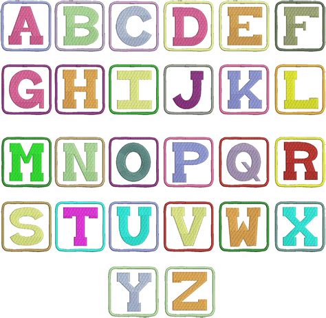 Example Of A Block Style Alphabet Letters