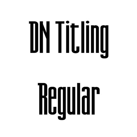 DN Titling Regular Font Free Fonts On Creazilla Creazilla