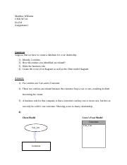 Matthew Williams Assignment 1 CISB 307 1 Docx Matthew Williams CISB