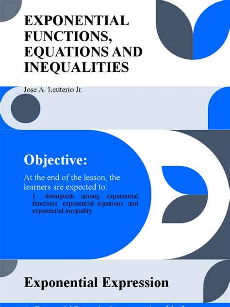 exponential functions equations and inequalities pdf inequality