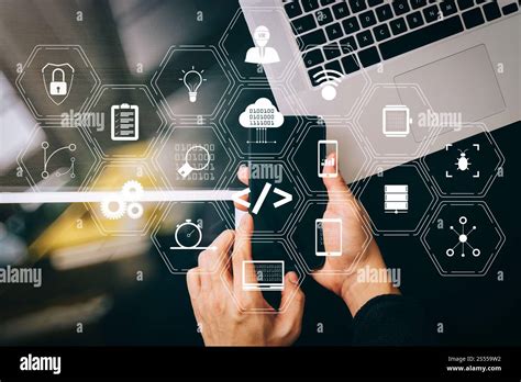Coding Software Developer Work With Augmented Reality Dashboard Computer Icons Of Scrum Agile