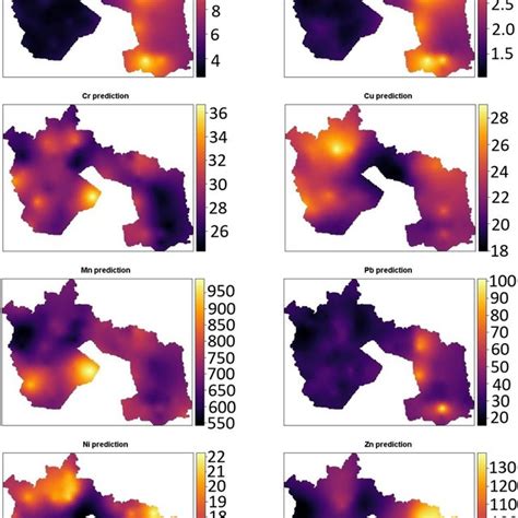 Spatial Distribution Of Pliok Pollution Load Index Kriging