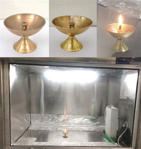 Experimental Setup Top Panel Of The Image Shows The Metal Lamp Left