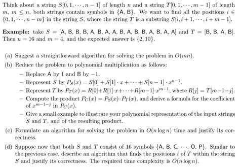 Solved Think About A String S N Of Length N And Chegg Com