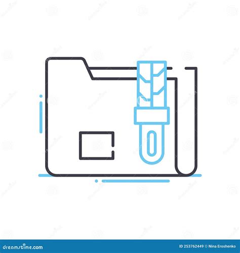 Data Compression Line Icon Outline Symbol Vector Illustration Concept Sign Stock Vector