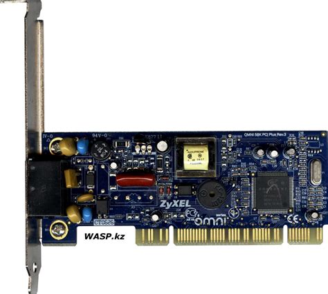 WASP.kz - Статьи: ZyXEL OMNI 56K PCI Plus Rev.3 - DialUp факс-модем