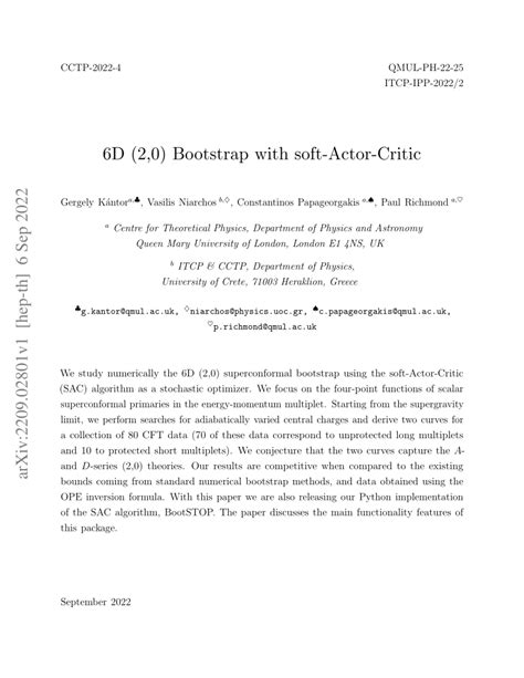 Pdf 6d 20 Bootstrap With Soft Actor Critic